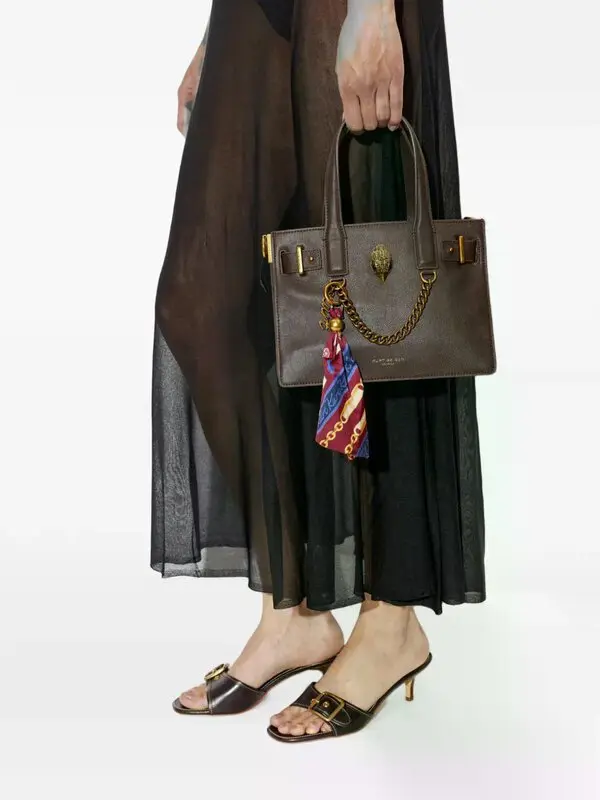 Kurt Geiger Small Sloane Leather Tote Bag - Brown