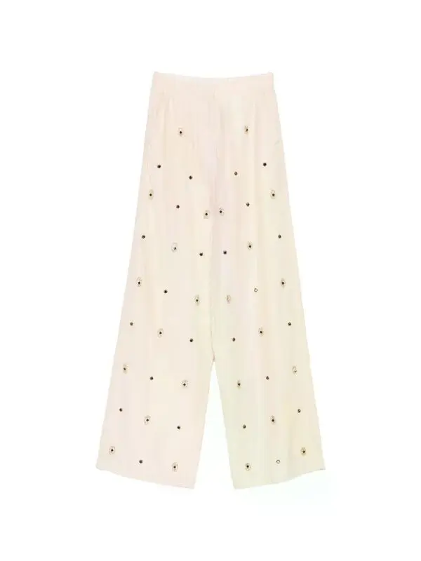 FORTE_FORTE Crystal-embellished Palazzo Pants
