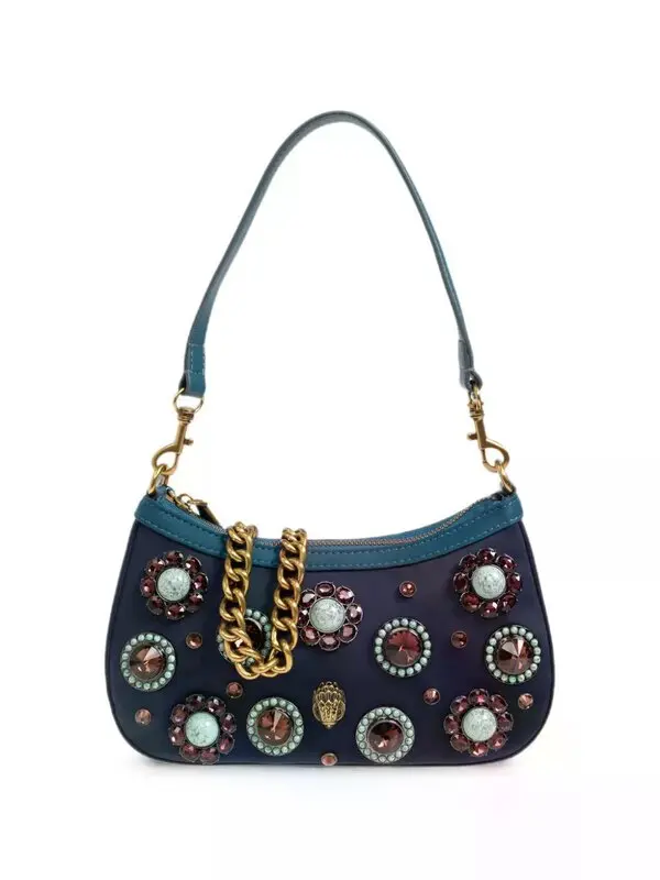 Kurt Geiger Sloane Gem-embellished Shoulder Bag - Blue