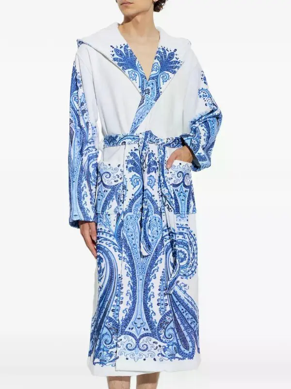 Etro Paisley-print Hooded Bathrobe