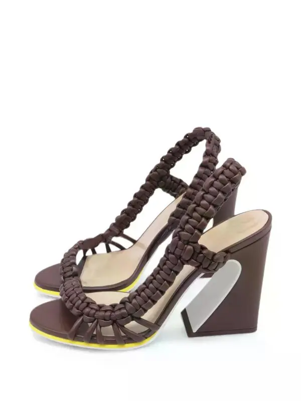 Fendi 2020s Arco Braided Sandals