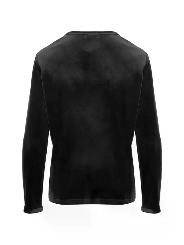F.IT Velvet-effect Crew-neck Sweater