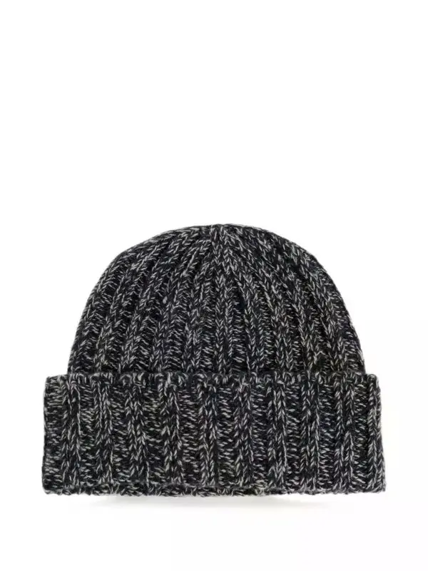 Paul & Shark Ribbed-knit Beanie Hat - Blue