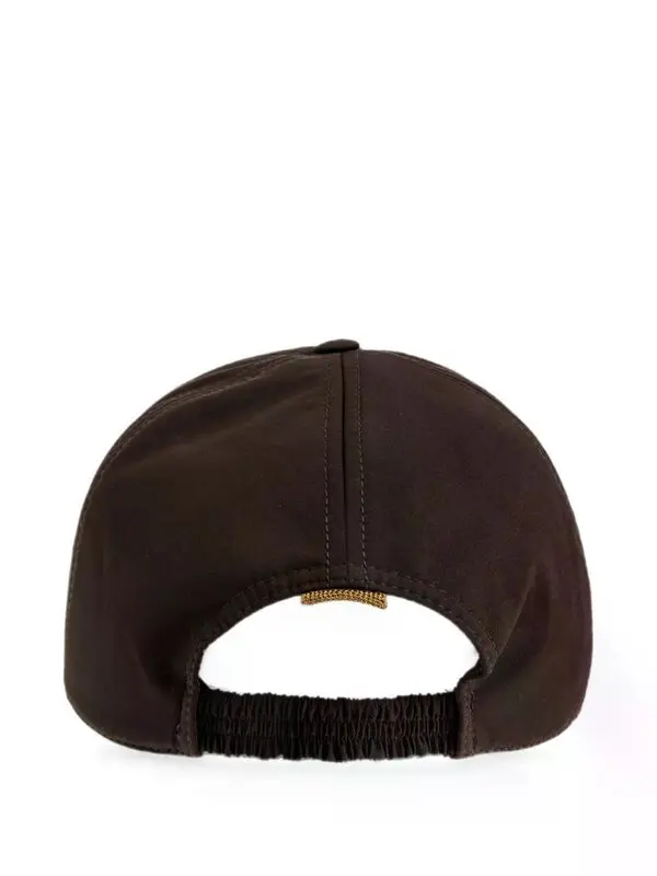 Paul & Shark Logo-patch Elasticated-back Cap - Brown