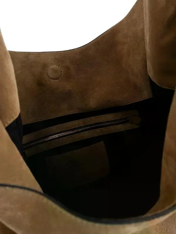 Moschino Medium Handle Me Suede Tote Bag