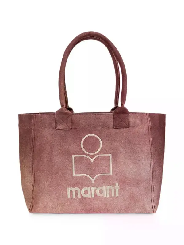 Isabel Marant Étoile Small Tote Bag With Embroidered Logo - Pink