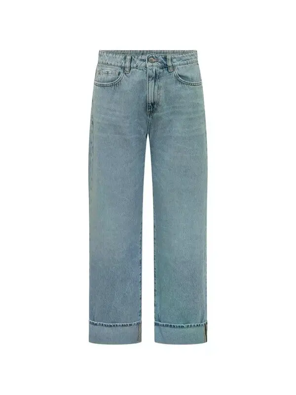 ICON DENIM LOS ANGELES Sky Tiny Turn-up Jeans - Blue