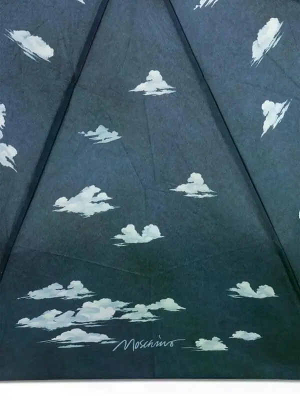 Moschino Cloud-print Folding Umbrella