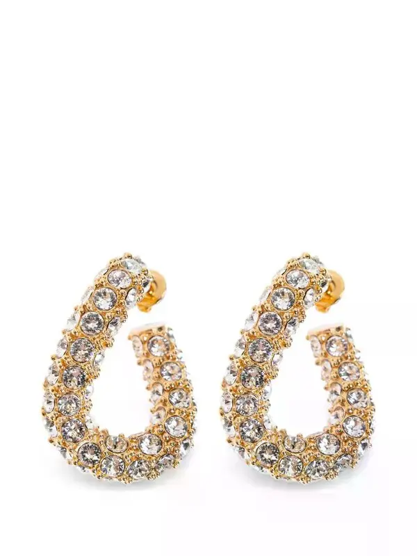 Isabel Marant Étoile Crystal-embellished Hoop Earrings - Gold
