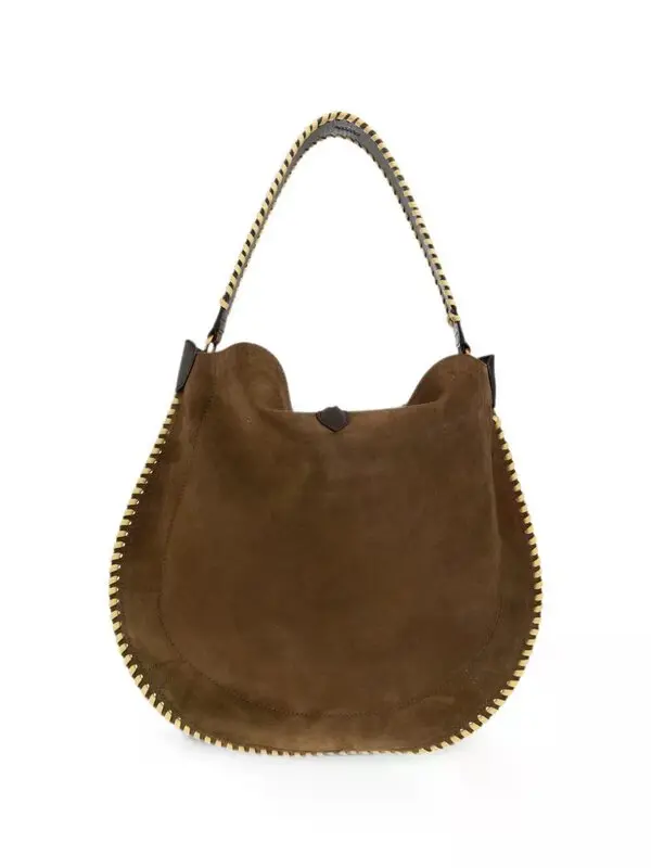 Isabel Marant Étoile Oskan Whipstitch Leather Tote Bag - Brown