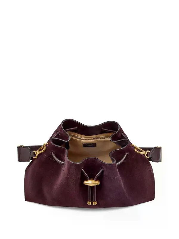 JIMMY CHOO Medium Cinch Suede Shoulder Bag