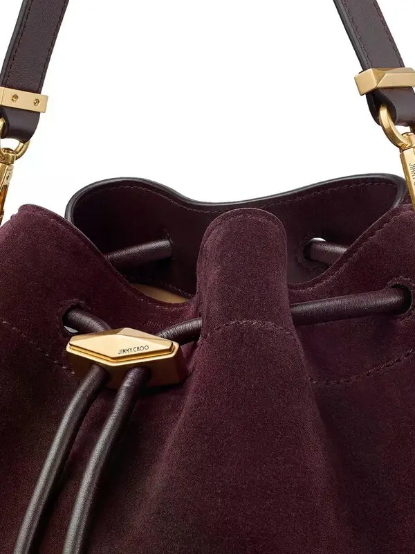 JIMMY CHOO Medium Cinch Suede Shoulder Bag