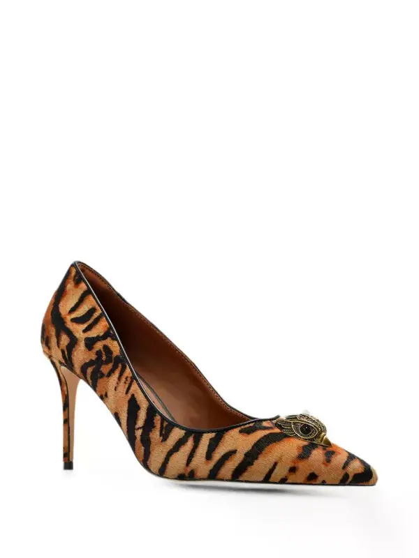 Kurt Geiger Belgravia Eagle Court Tiger-print Pumps - Brown