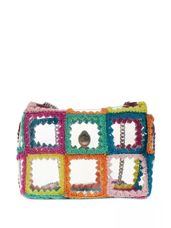 Kurt Geiger Kensington Crochet Shoulder Bag - Pink