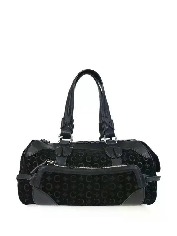 Celine Macadam Suede Travel Bag - Black
