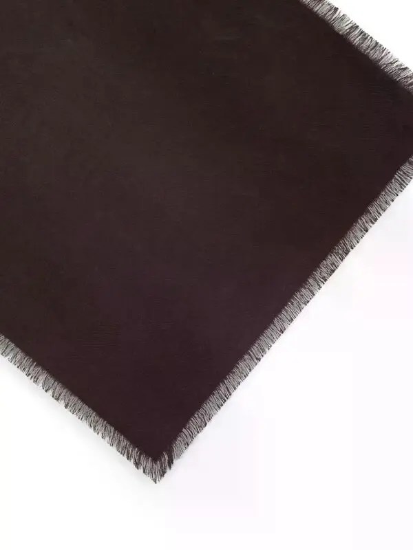 Eric Bompard Fringed Twill Scarf