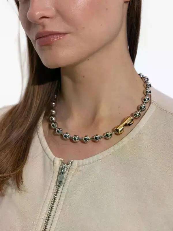 MAISON MARGIELA Ball-chain Necklace With Engraved Clasp