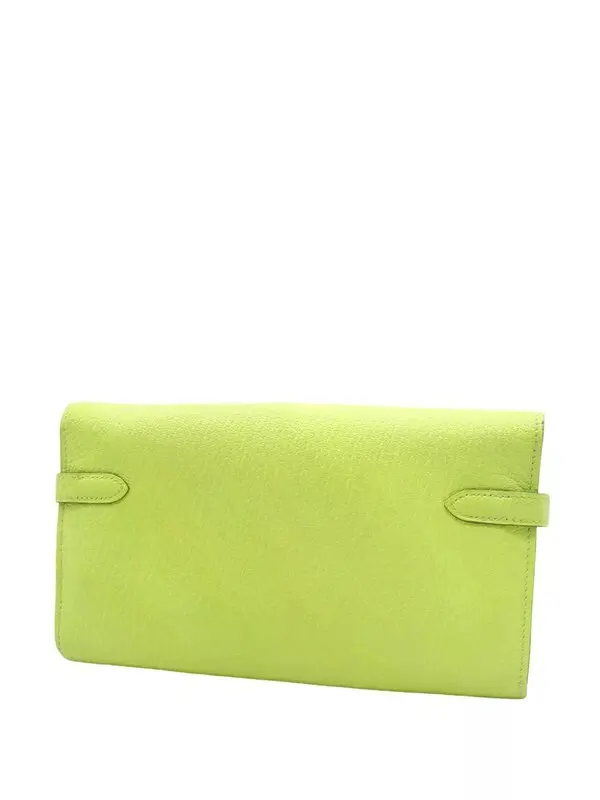Hermès 2011 Chevre Mysore Kelly Longue Wallet Long Wallets