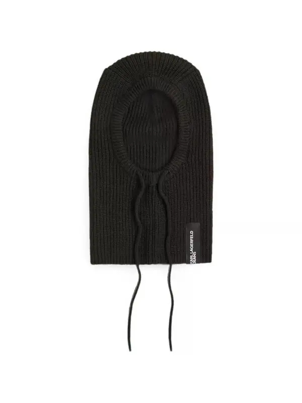 Karl Lagerfeld Knitted Hoodie - Black