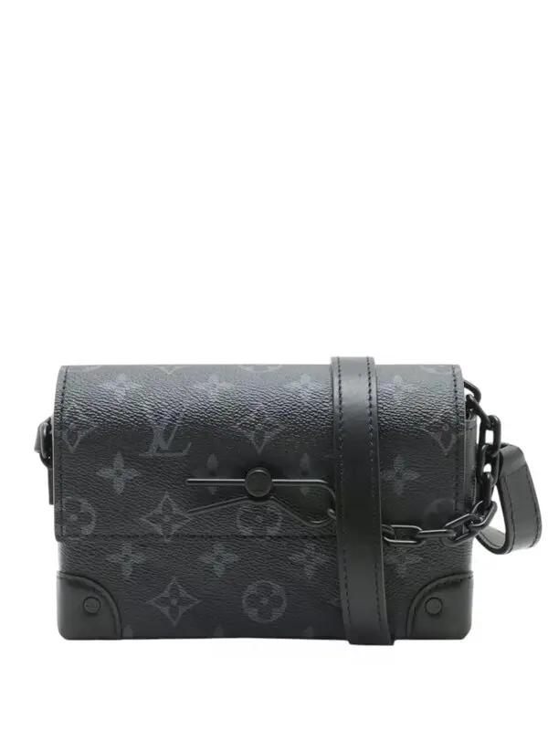 LOUIS VUITTON 2021-2026 Monogram Eclipse Steamer Wearable Wallet Crossbody Bag - Black
