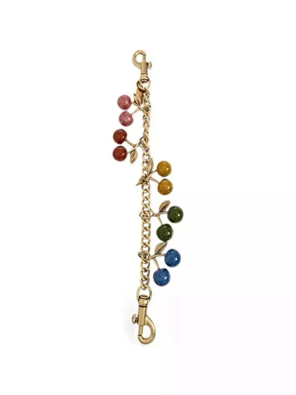 COACH Cherry-charm Curb-chain Bag Charm - Gold