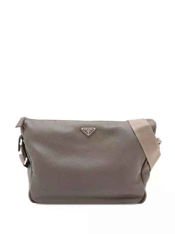 Prada 2013-2026 Vitello Daino Crossbody Bag - Grey