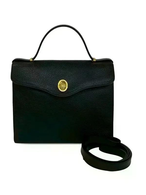 Dior 20th Century Leather Satchel - Black