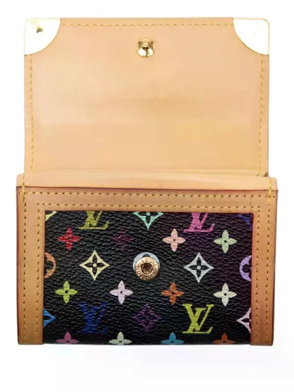 LOUIS VUITTON 2004 Monogram Multicolore Porte Monnaie Plat Small Wallets