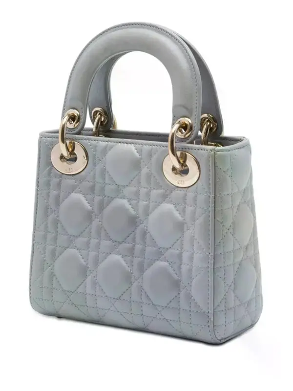 Dior Mini Lady Satchel - Grey