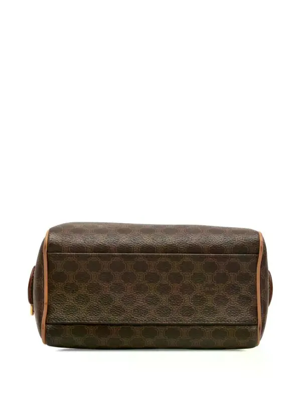 Celine 2014 Mini Macadam Coated Canvas Boston Bag