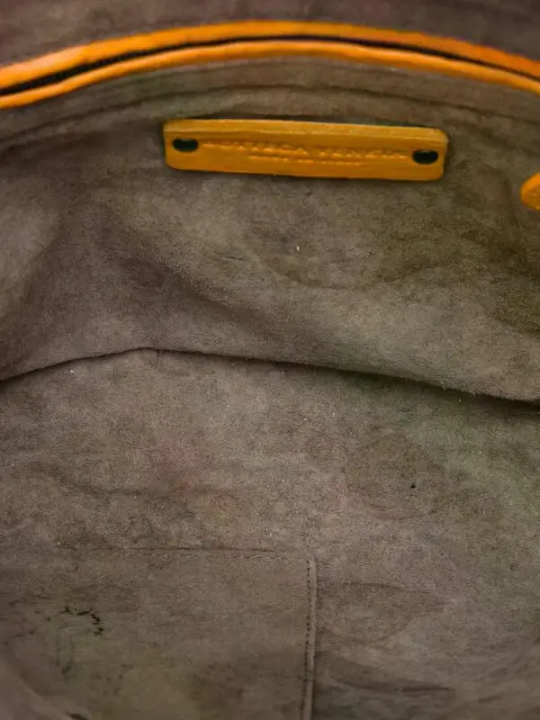 Bottega Veneta Nappa Intrecciato Nodini Crossbody Bag - Orange
