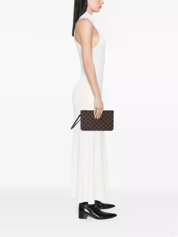 LOUIS VUITTON 2016 Damier Ebene Neverfull Mm Pouch