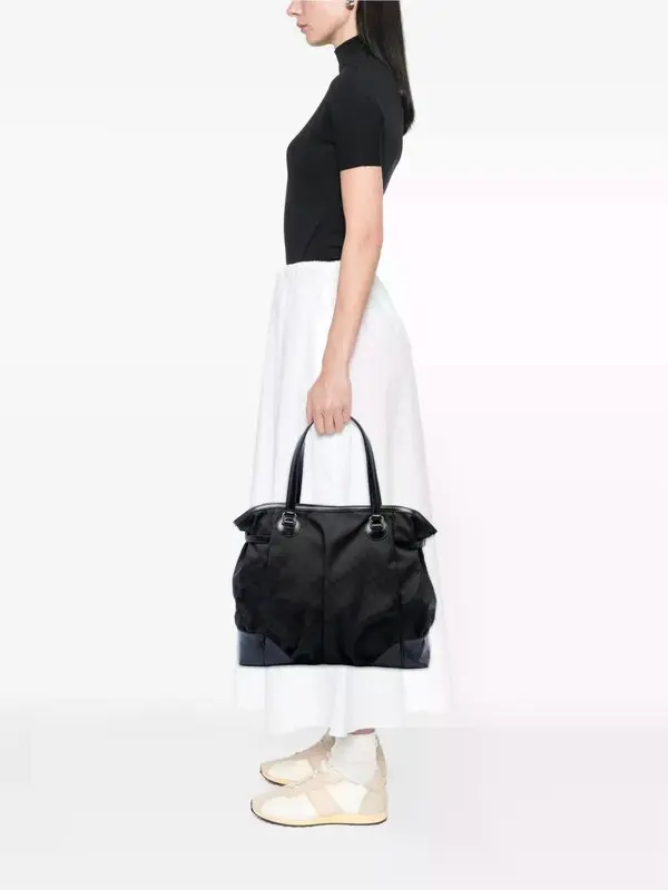 Gucci Gg Nylon Full Moon Tote Bag - Black