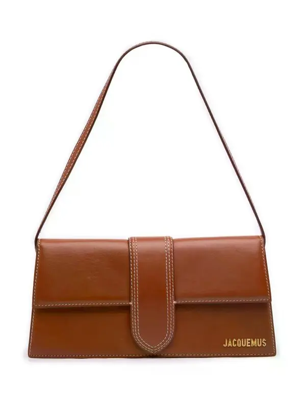 Jacquemus 2020-2026 Leather Le Bambino Long Shoulder Bag - Brown