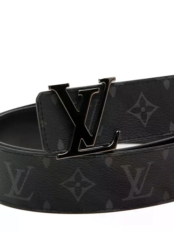 LOUIS VUITTON 2021 Monogram Eclipse Initiales Reversible Belt