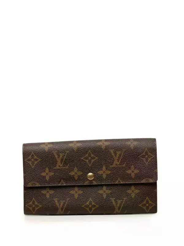LOUIS VUITTON 2002 Monogram Sarah Wallet Long Wallets - Brown