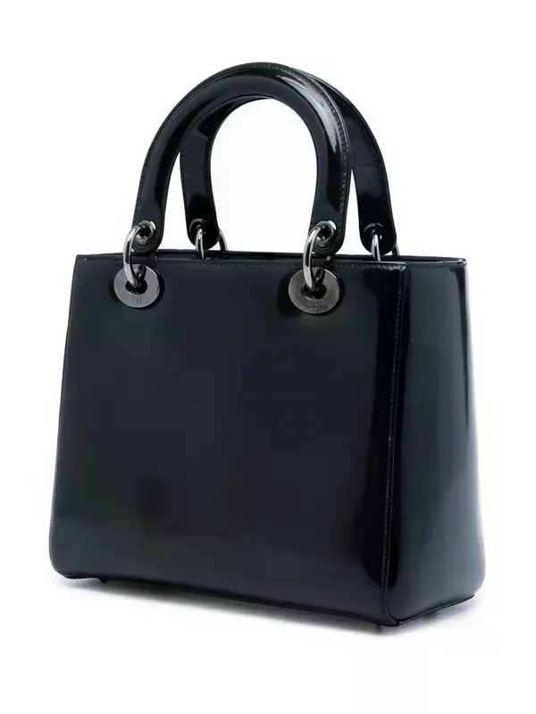 Dior Patent Leather Lady Satchel - Black