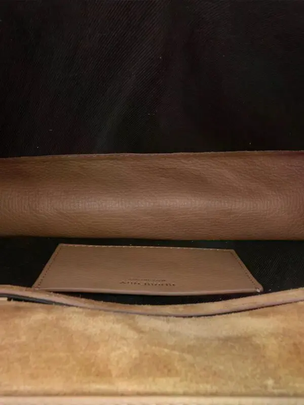 Burberry Small Leather And House Check Canvas Crossbody Bag - Brown