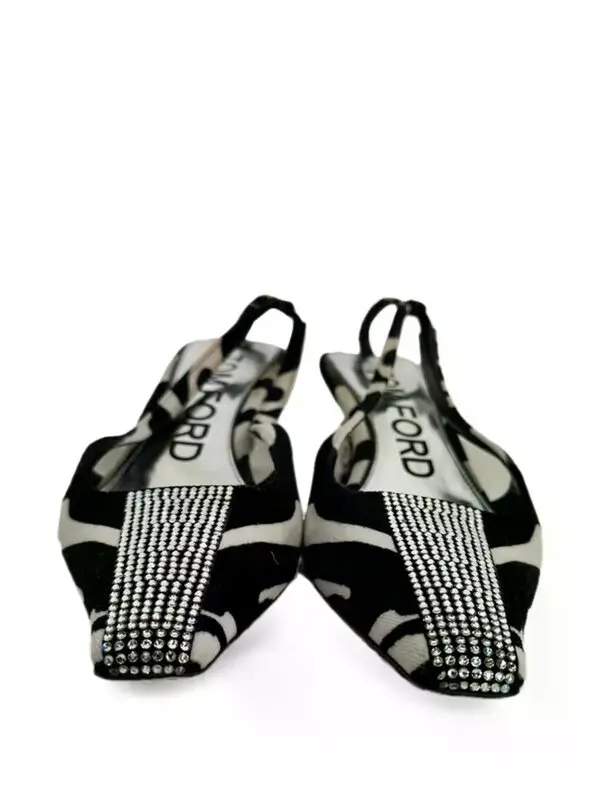 TOM FORD Zebra Print Slingback Pumps