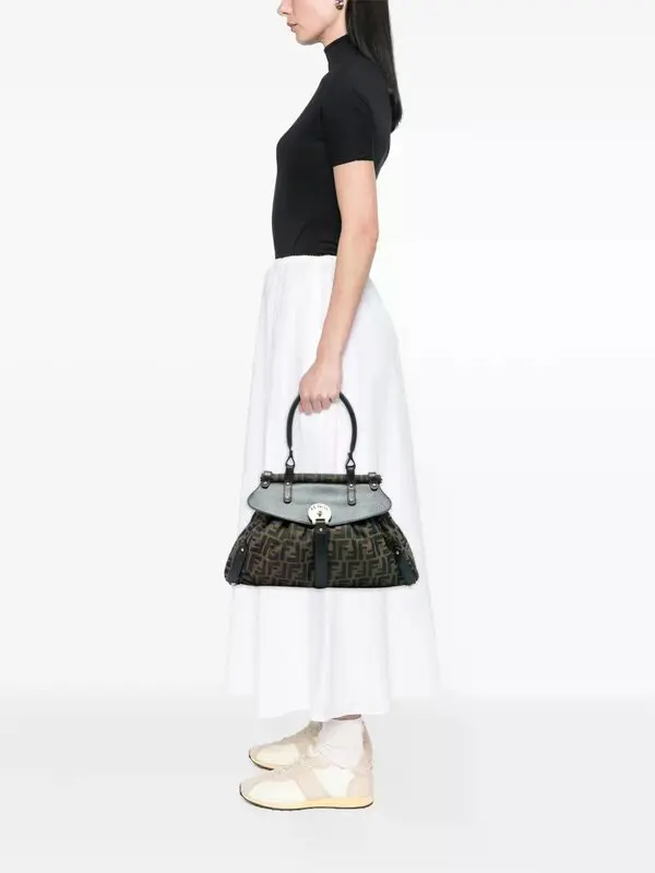 Fendi 2000-2010 Medium Zucca Canvas Magic Handbag