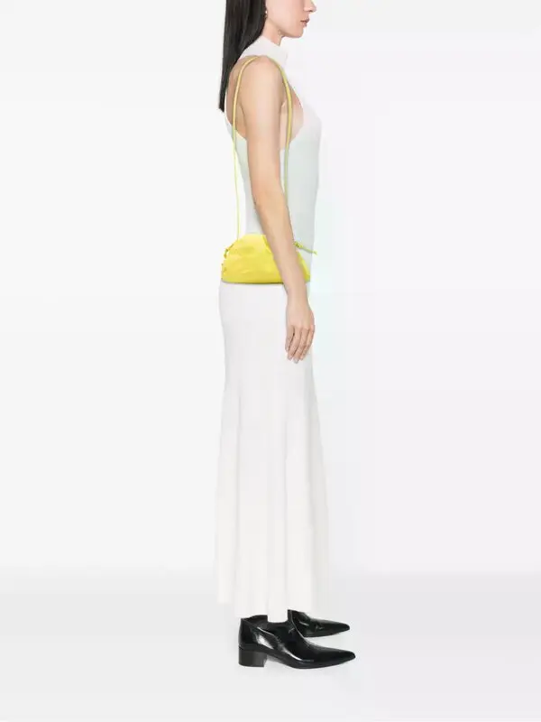 Bottega Veneta Lambskin The Mini Pouch Crossbody Bag - Yellow