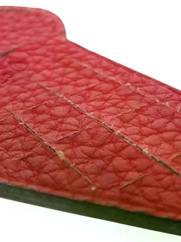 Hermès Epsom And Togo Leather Ice Cream Bag Charm - Red