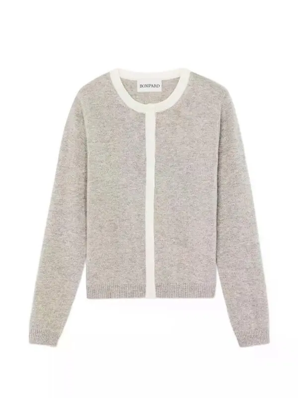 Eric Bompard Contrast-trim Cardigan - Grey
