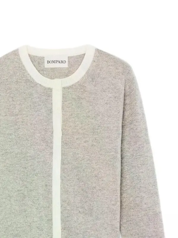 Eric Bompard Contrast Trim Cashmere Cardigan