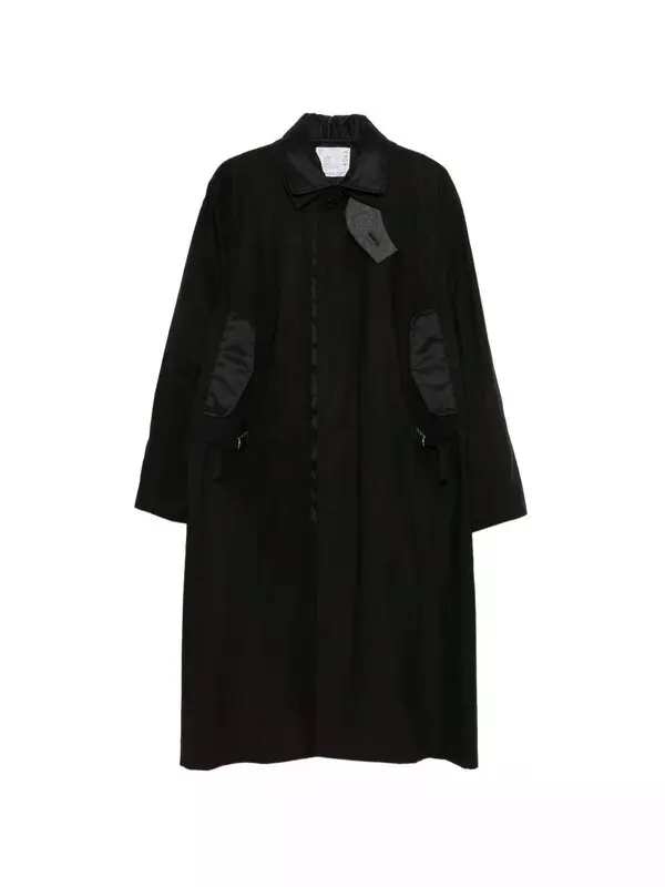 Sacai Buckle-detail Panelled Coat