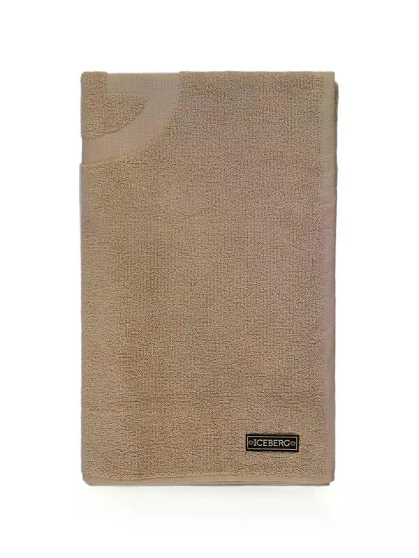 Iceberg Logo-embossed Cotton Beach Towel
