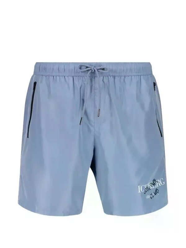 Iceberg Logo-print Drawstring Swim Shorts