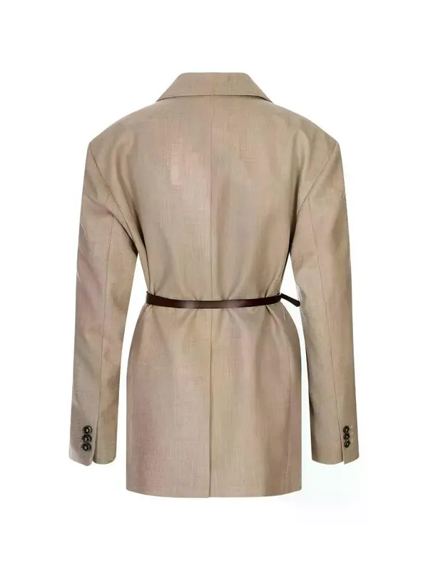 P.a.r.o.s.h Belted Double-breasted Blazer