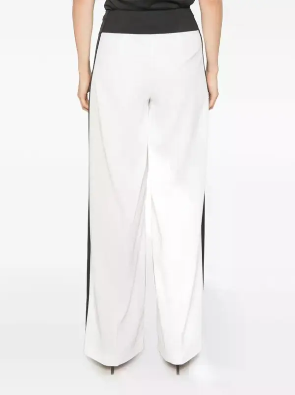 Patrizia Pepe Color-block Wide-leg Trousers - White