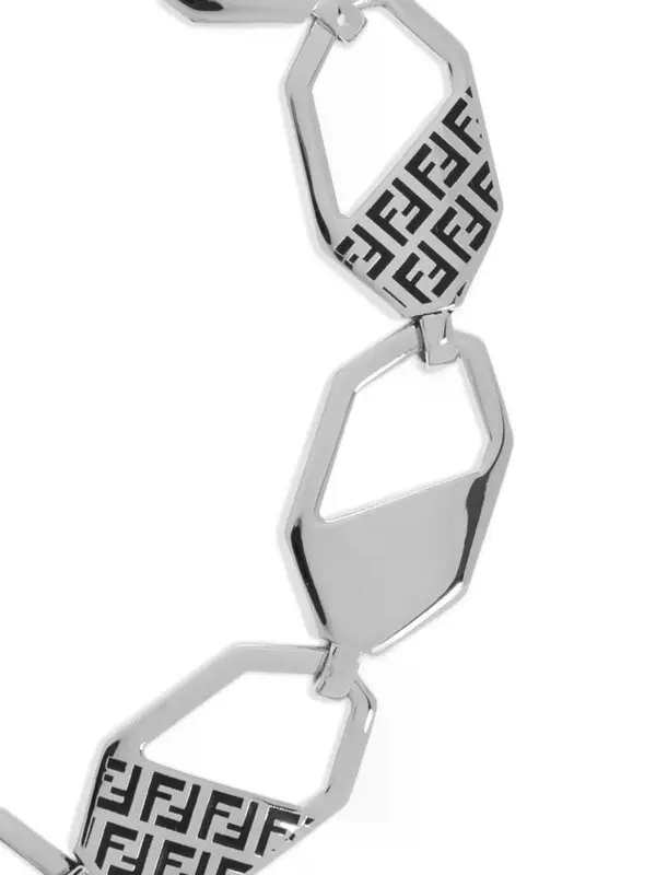 Fendi Geometric Ff-pattern Bracelet